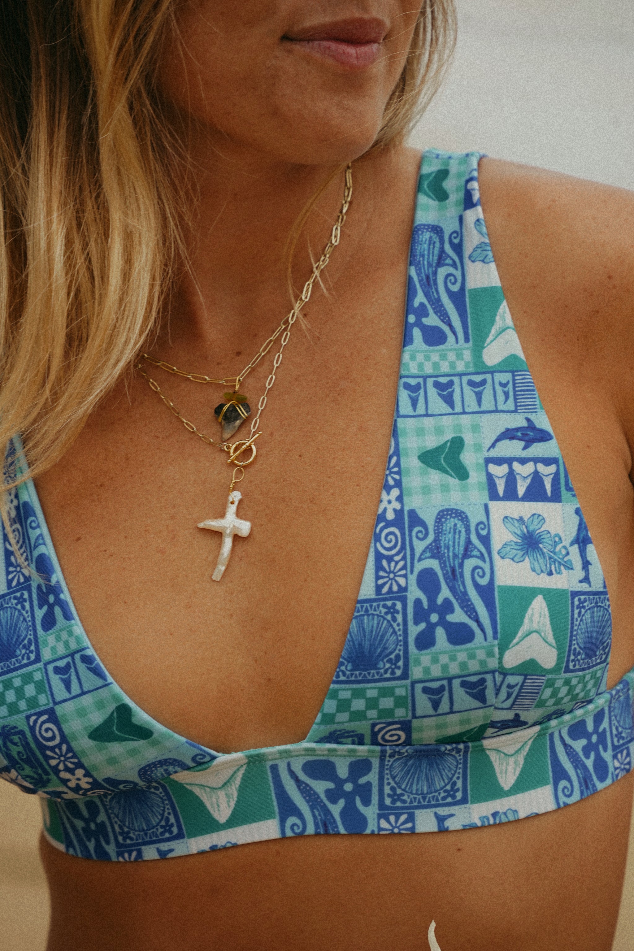 Alexa Top - Shark Bait – Hazen Swimwear